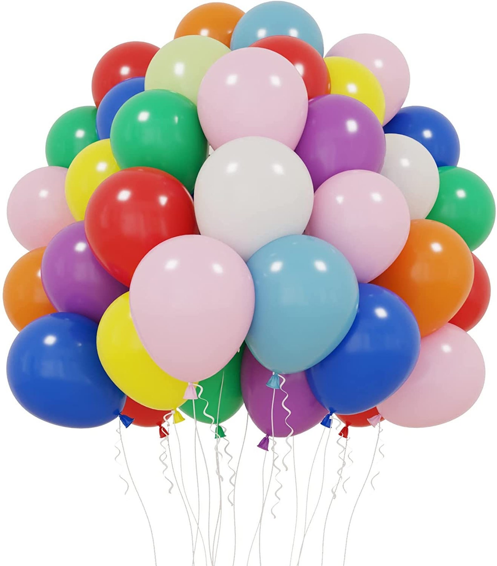Rainbow Colored Balloons - Multi-colored Balloons - Party Balloons ...