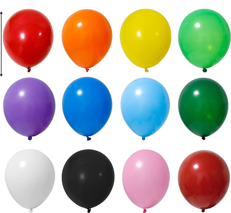 Rainbow Colored Balloons - Multi-colored Balloons - Party Balloons ...