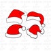 Santa Hat Svg Clip Art - Christmas SVG - Silhouette Studio Santa Hat ...