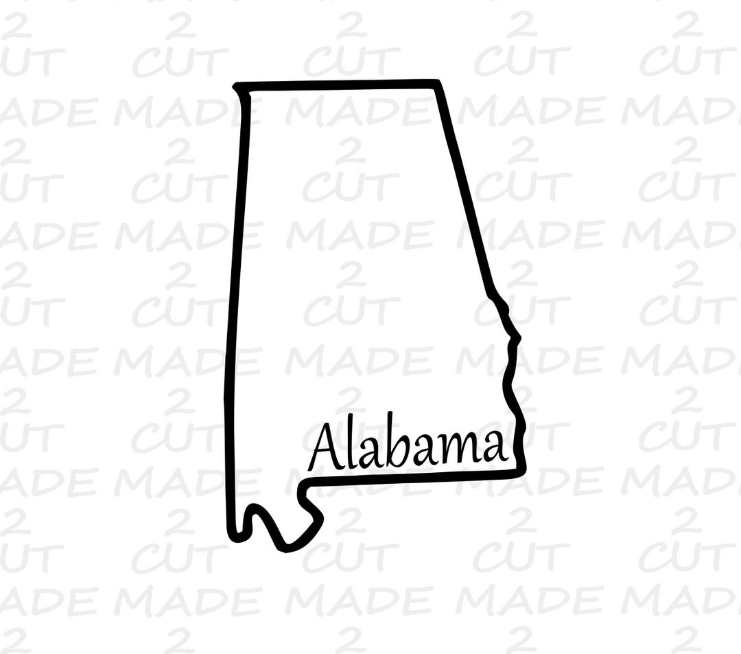 Alabama State SVG - Alabama Design - State Outline - Etsy
