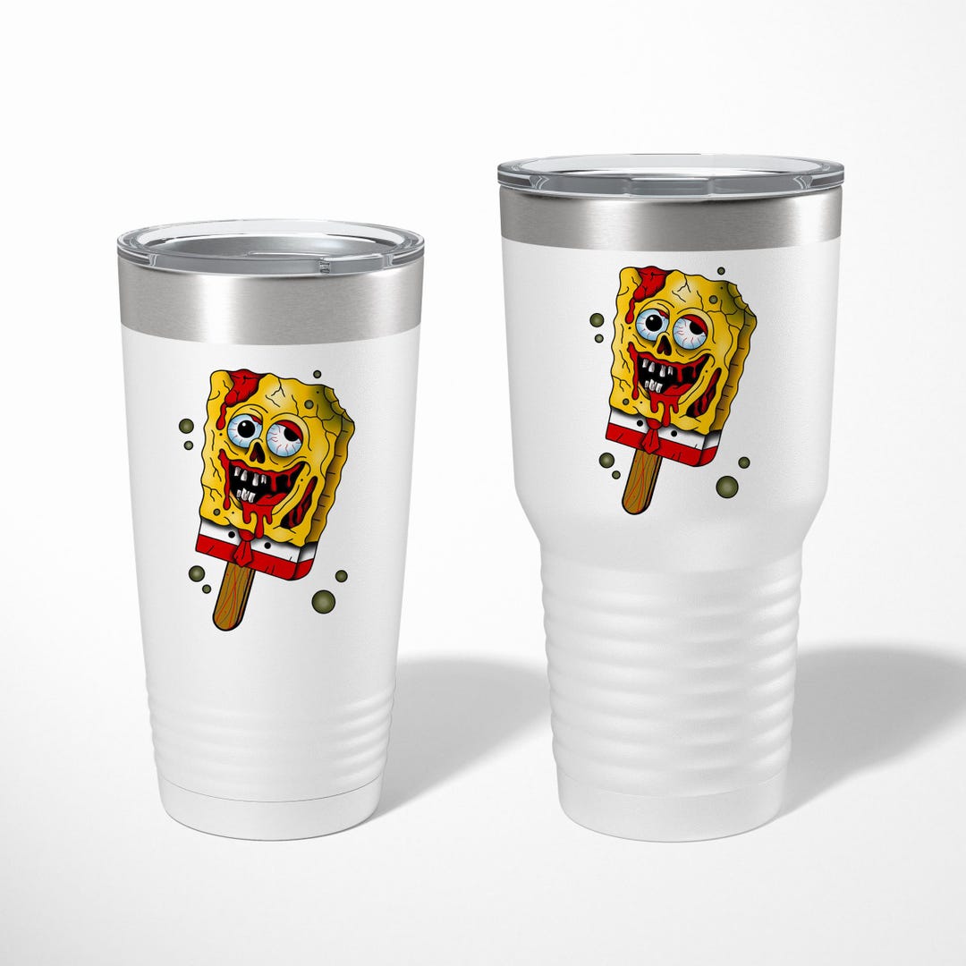 Sponge Guy Zombie 90s Ice Cream Bar Design, Tattoo Flash Art, "zombie ...