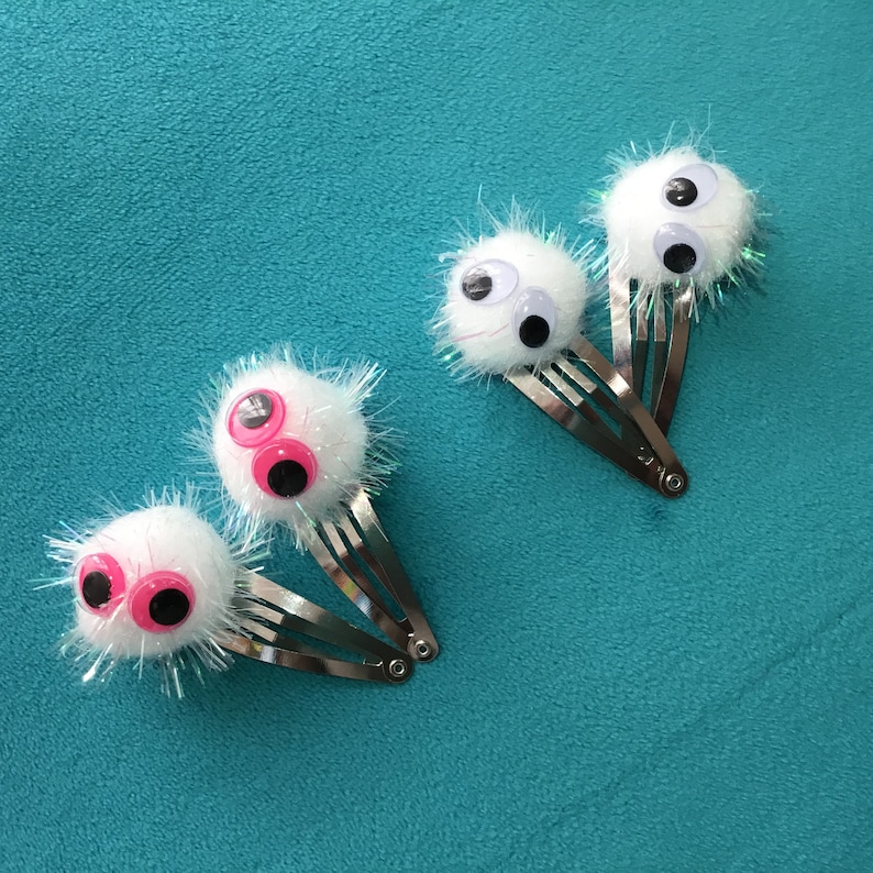 Sparkling Winter Accessories - Pom Pom Pets - SNOW SPRITE Hair CLIPS ...