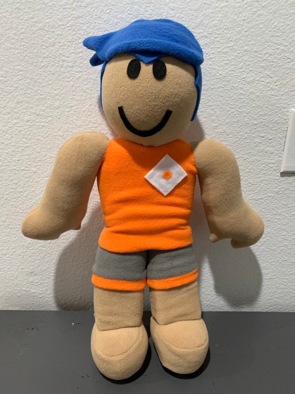 Roblox plush make your own simple noob and bacon hair only | Etsy