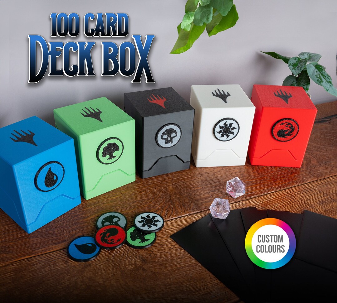 100+ Customizable Card Deck Box | Card Box for MTG | Commander Deck Box ...