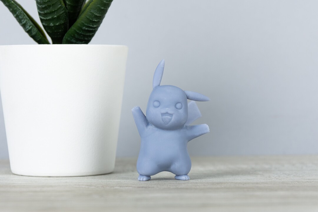 Pokemon Pikachu 3D Printed Unpainted Figure, Miniatures Resin, Pokemon ...