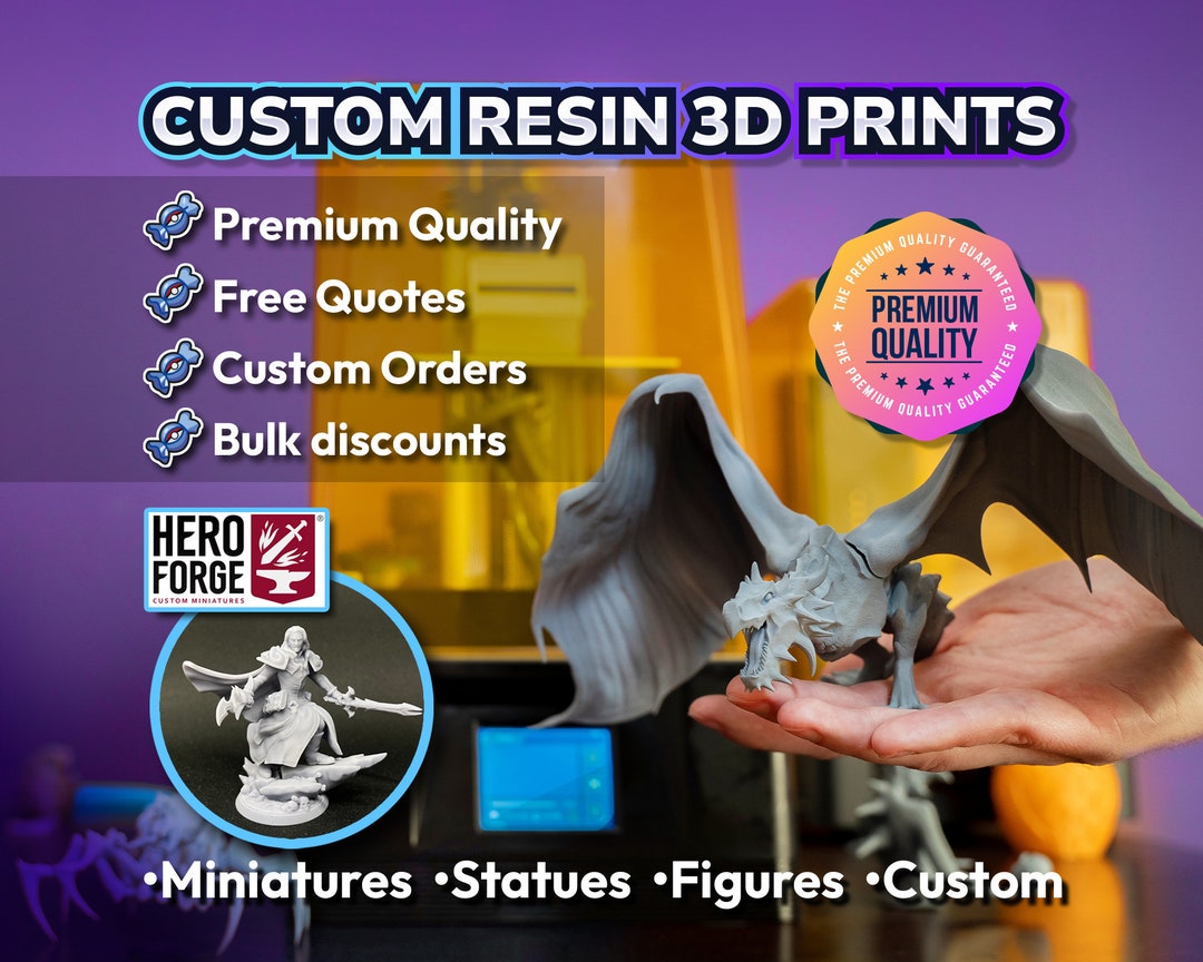 Custom Resin 3D Prints, Miniatures, Statues, Models, Figures, Premium ...