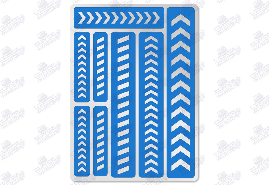 Warning Lines Airbrush Stencil for Tabletop Wargaming Gaming Stencil ...