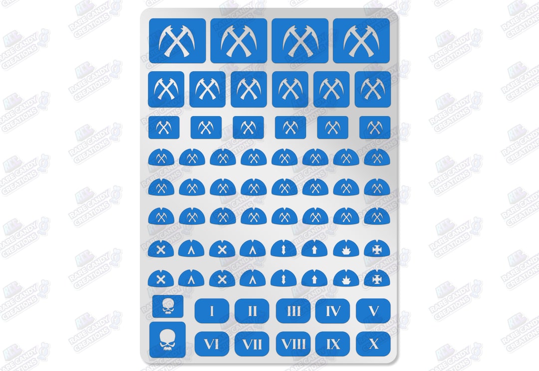Unofficial Sickle Stencils Tabletop Wargaming Gaming Stencil for ...