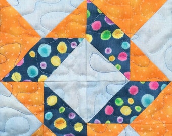 Pinwheel Star PDF Pieced Quilt Block Pattern - Etsy