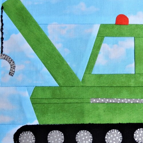 Bulldozer or Earthmover PDF Quilt Block Pattern - Etsy