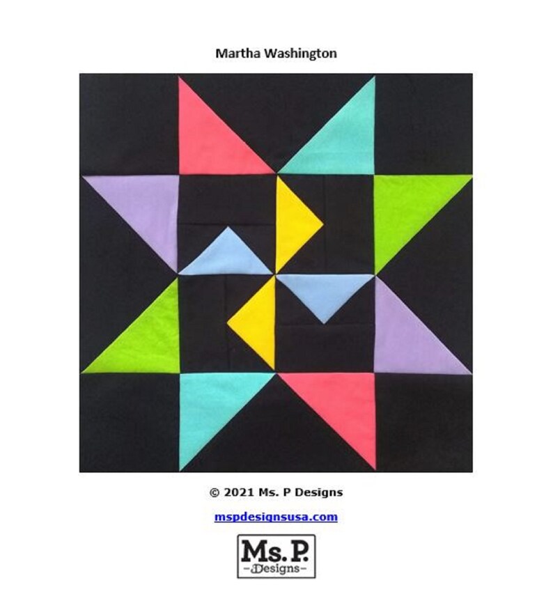 Martha Washington PDF Pieced Quilt Block Pattern - Etsy