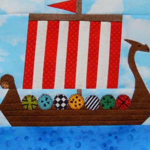 Viking Ship PDF Quilt Block Pattern - Etsy