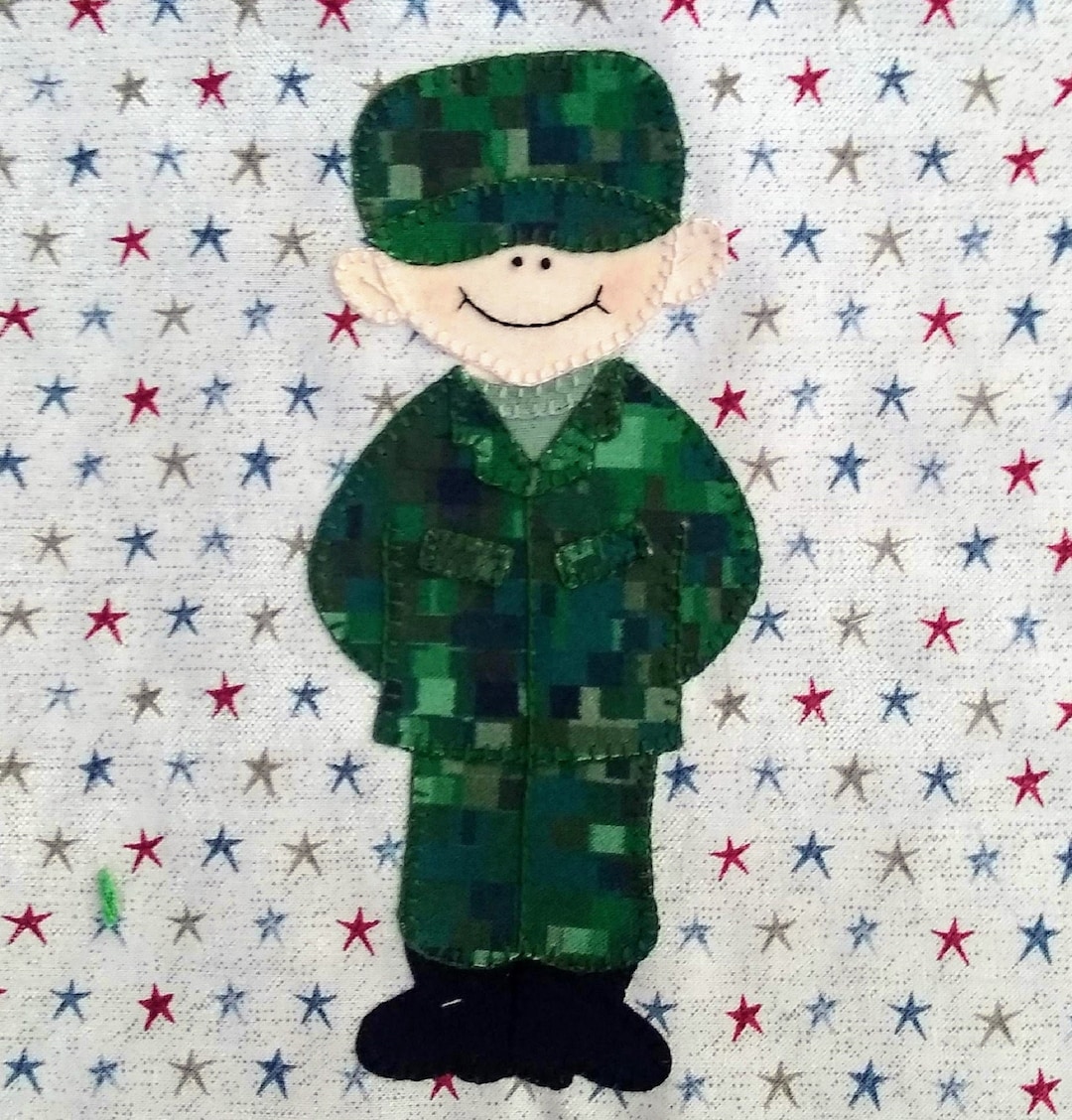 Army Soldier PDF Quilt Block Pattern - Etsy