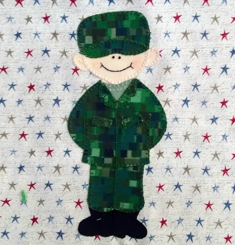 Army Soldier PDF Quilt Block Pattern - Etsy