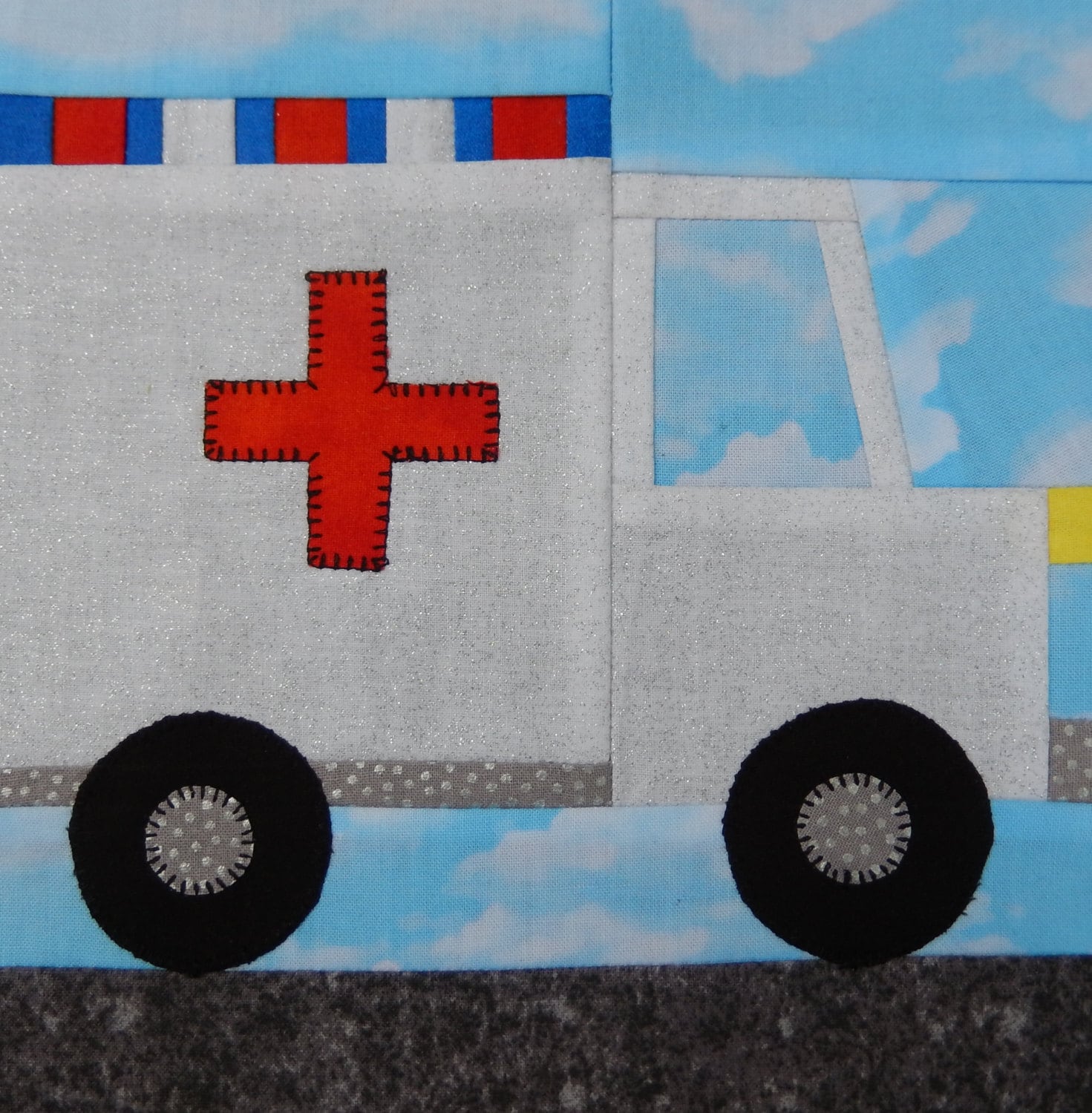 Ambulance or EMS Vehicle PDF Quilt Block Pattern - Etsy