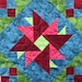 Double Aster PDF Pieced Quilt Block Pattern - Etsy