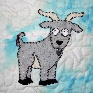 Goat PDF Applique Quilt Block Pattern - Etsy