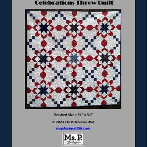 Fireworks Traditional Pieced PDF Quilt Pattern "celebrations" - Etsy