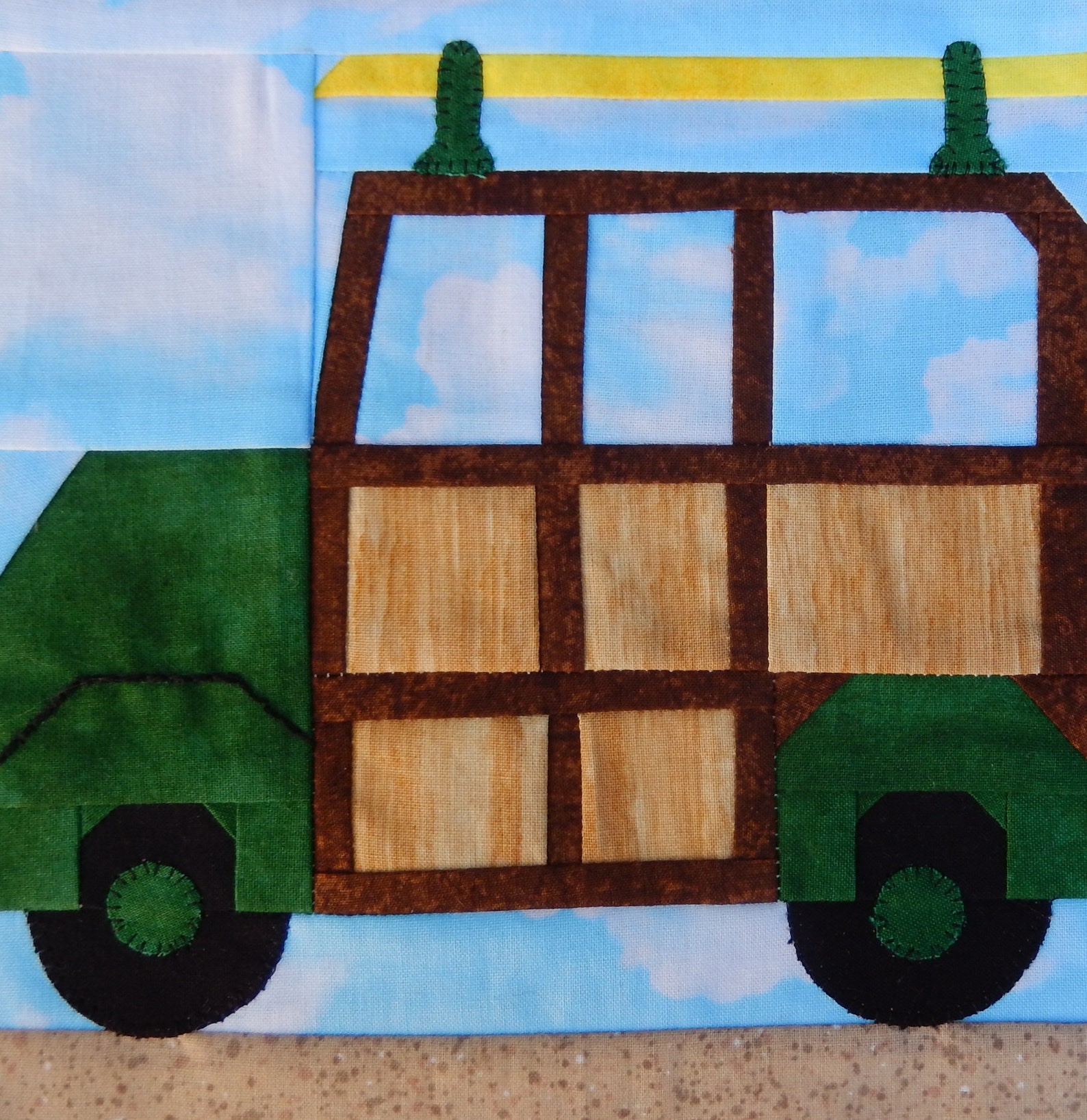 Woodie Car PDF Quilt Block Pattern - Etsy