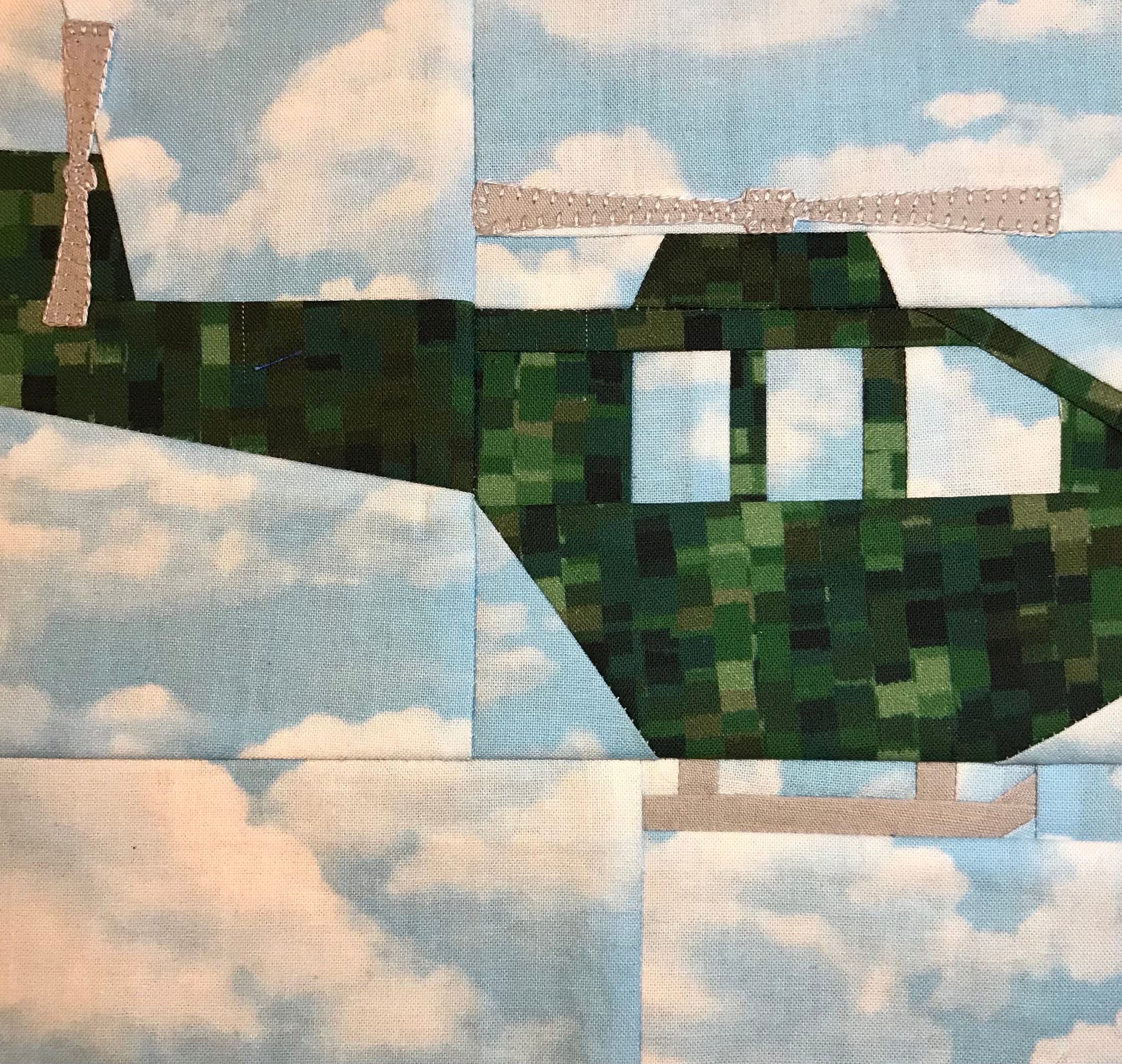 Military Helicopter PDF Quilt Block Pattern - Etsy