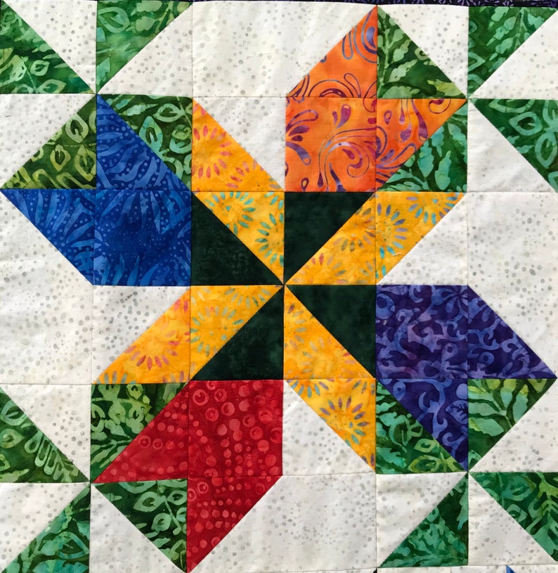 Four Winds PDF Pieced Quilt Block Pattern - Etsy