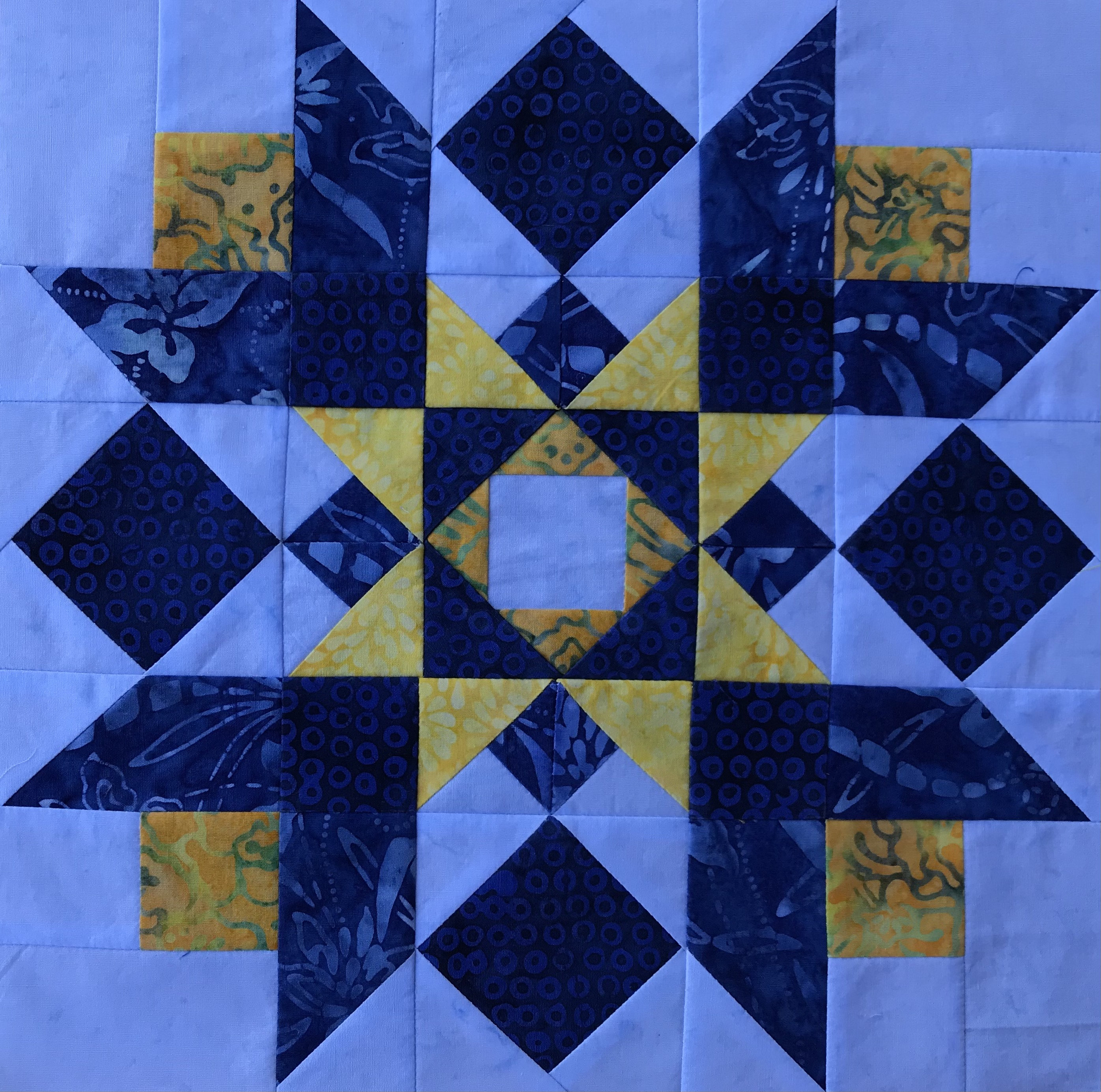 Blue Ridge Mountain Star PDF Pieced Quilt Block Pattern - Etsy