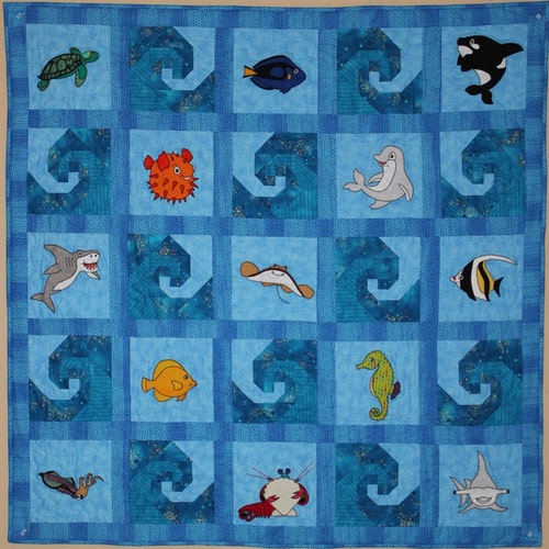 PDF Ocean Friends Applique Quilt Pattern PDF - Etsy