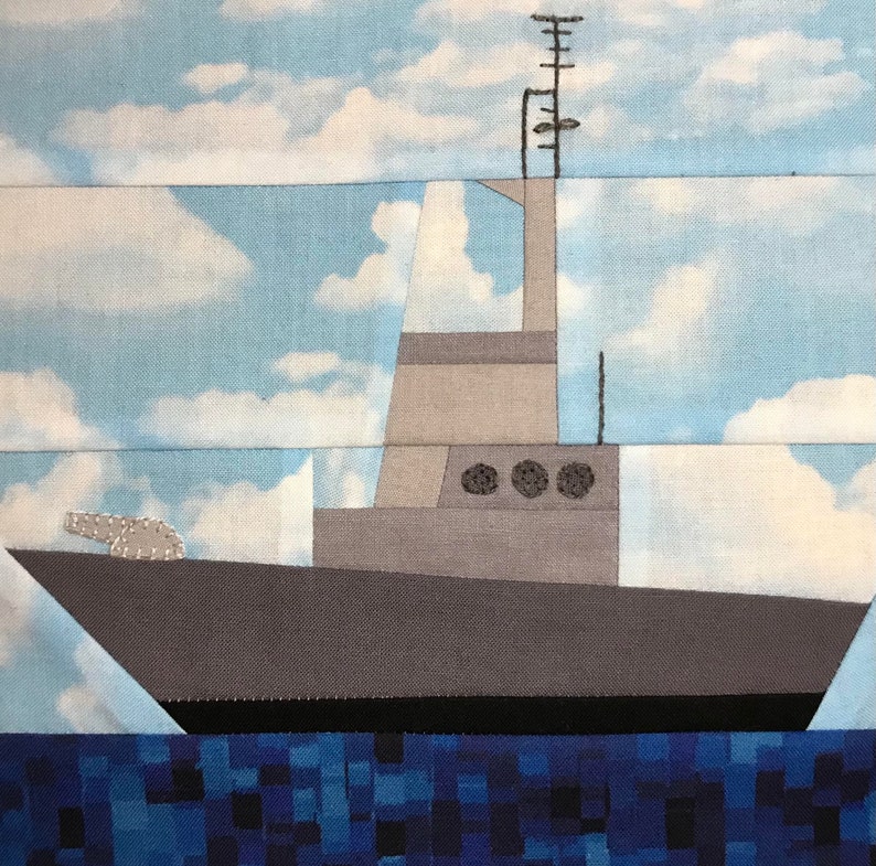 Military Ship PDF Quilt Block Pattern - Etsy