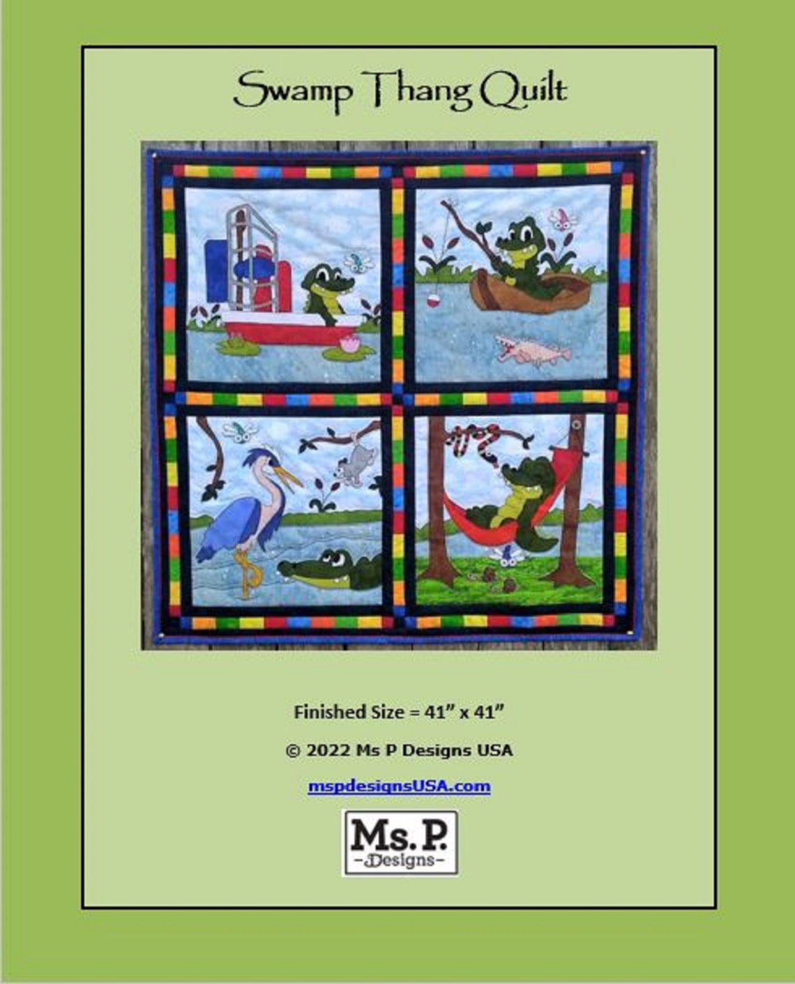Swamp Creatures PDF Quilt Pattern swamp Thang - Etsy