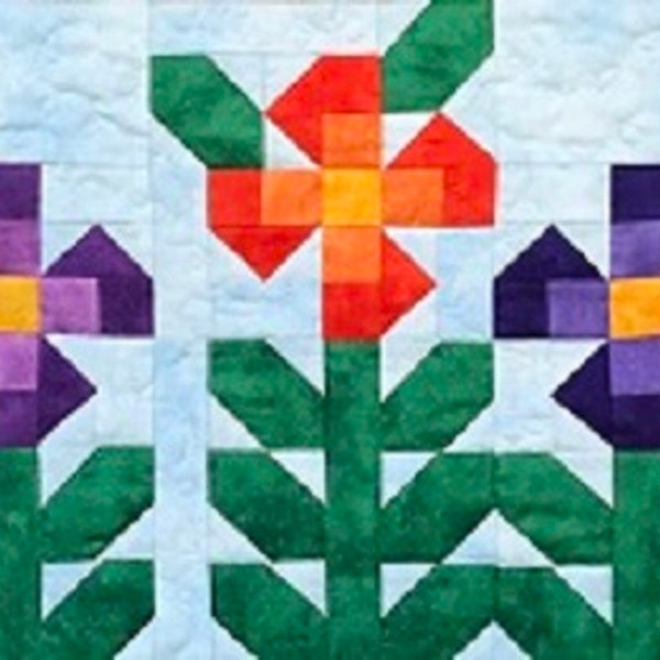 Flower Quilt Pattern - Etsy