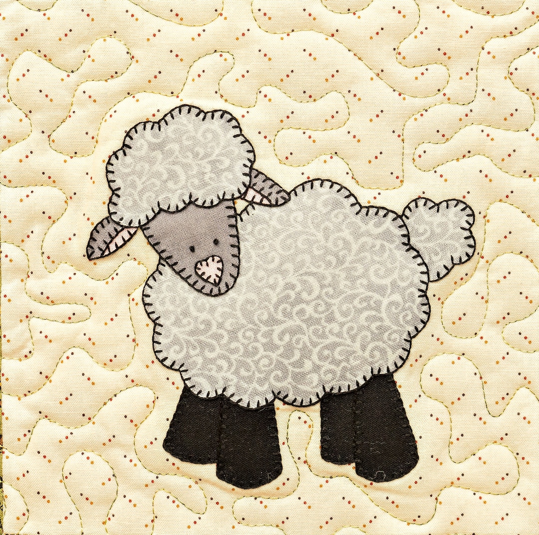Lamb or Sheep PDF Applique Quilt Block Pattern - Etsy