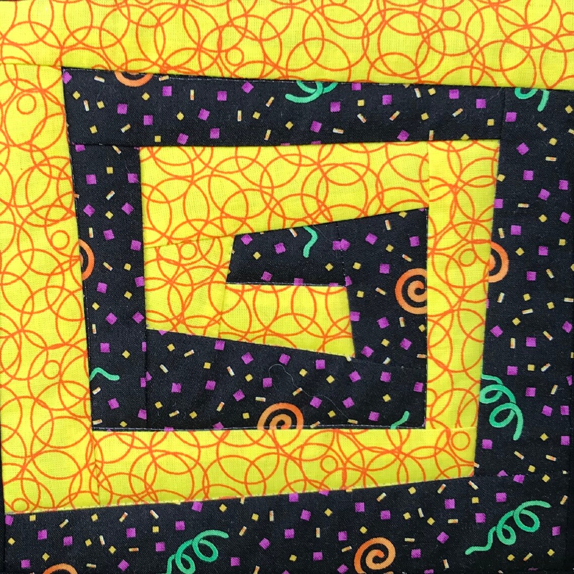 Wonky Spiral PDF Quilt Block Pattern | Etsy