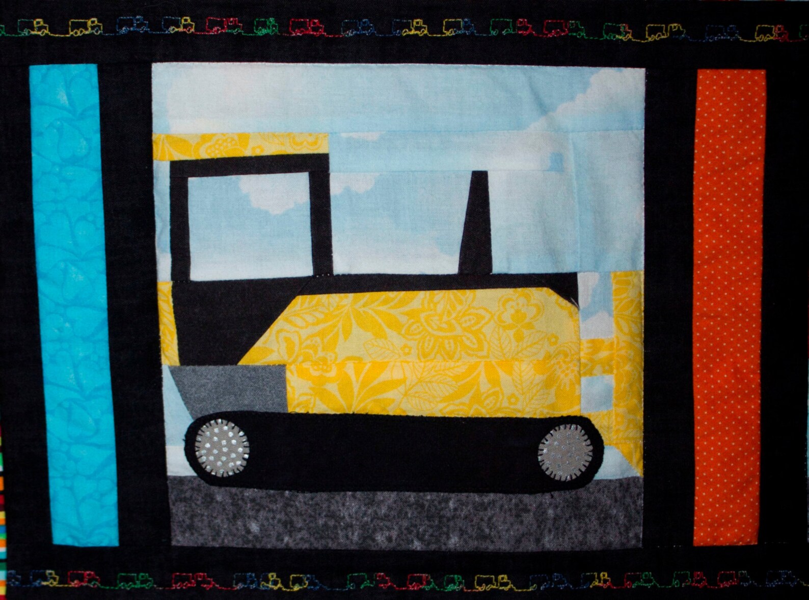 Bulldozer or Earthmover PDF Quilt Block Pattern - Etsy