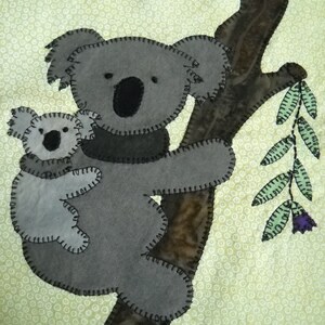 Koala PDF Applique Quilt Block Pattern - Etsy