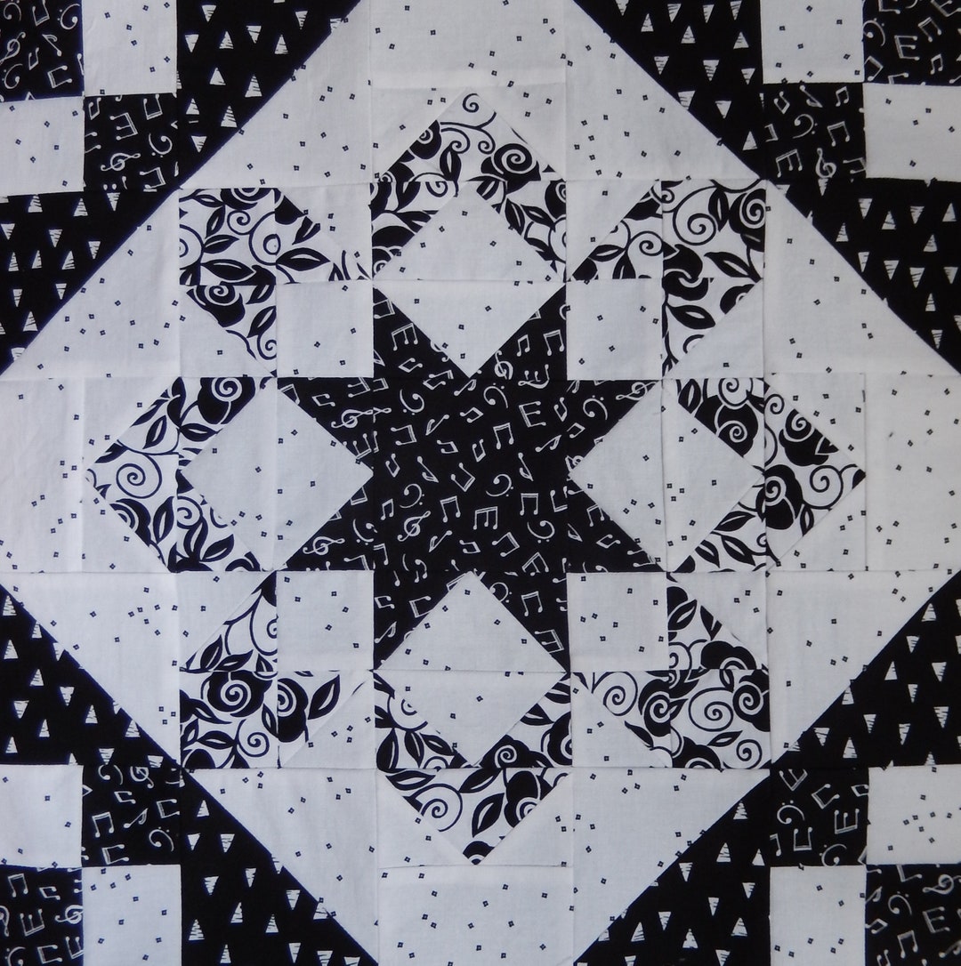 Fireworks PDF Pieced Quilt Block Pattern - Etsy