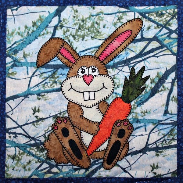 Rabbit Applique - Etsy