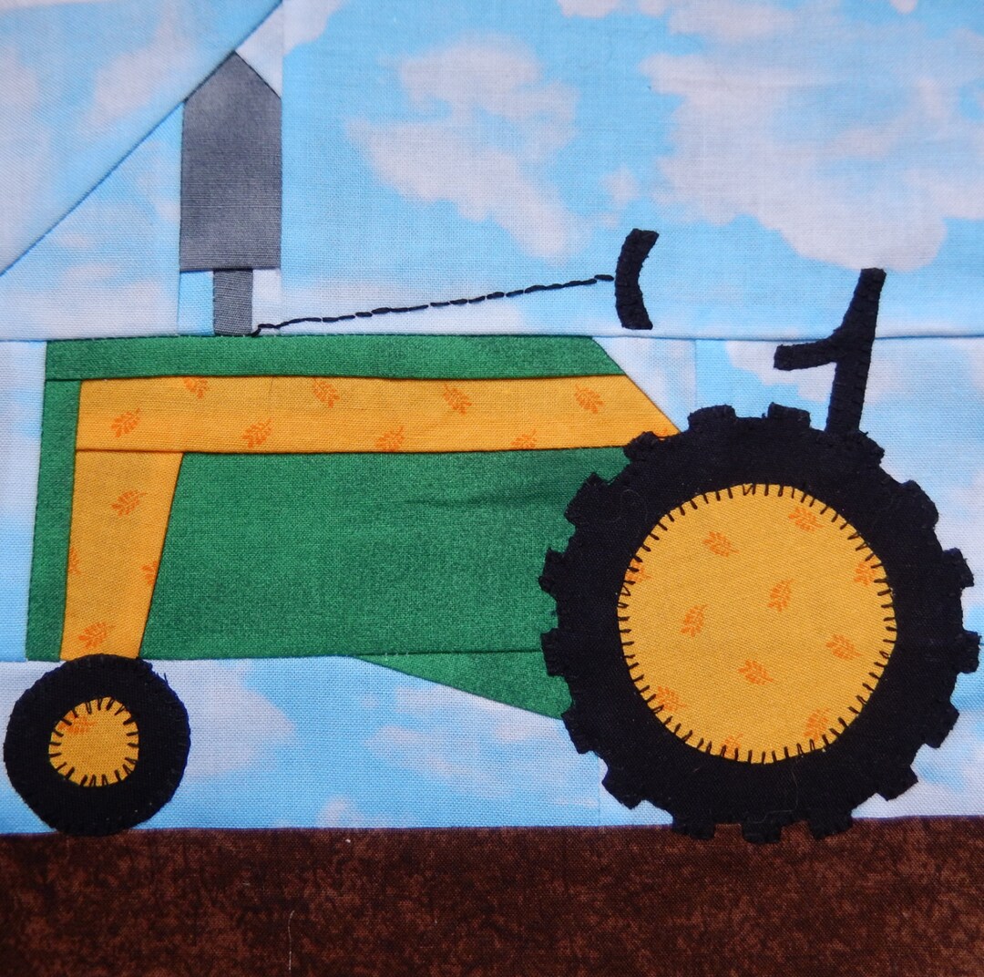 Tractor PDF Quilt Block Pattern - Etsy