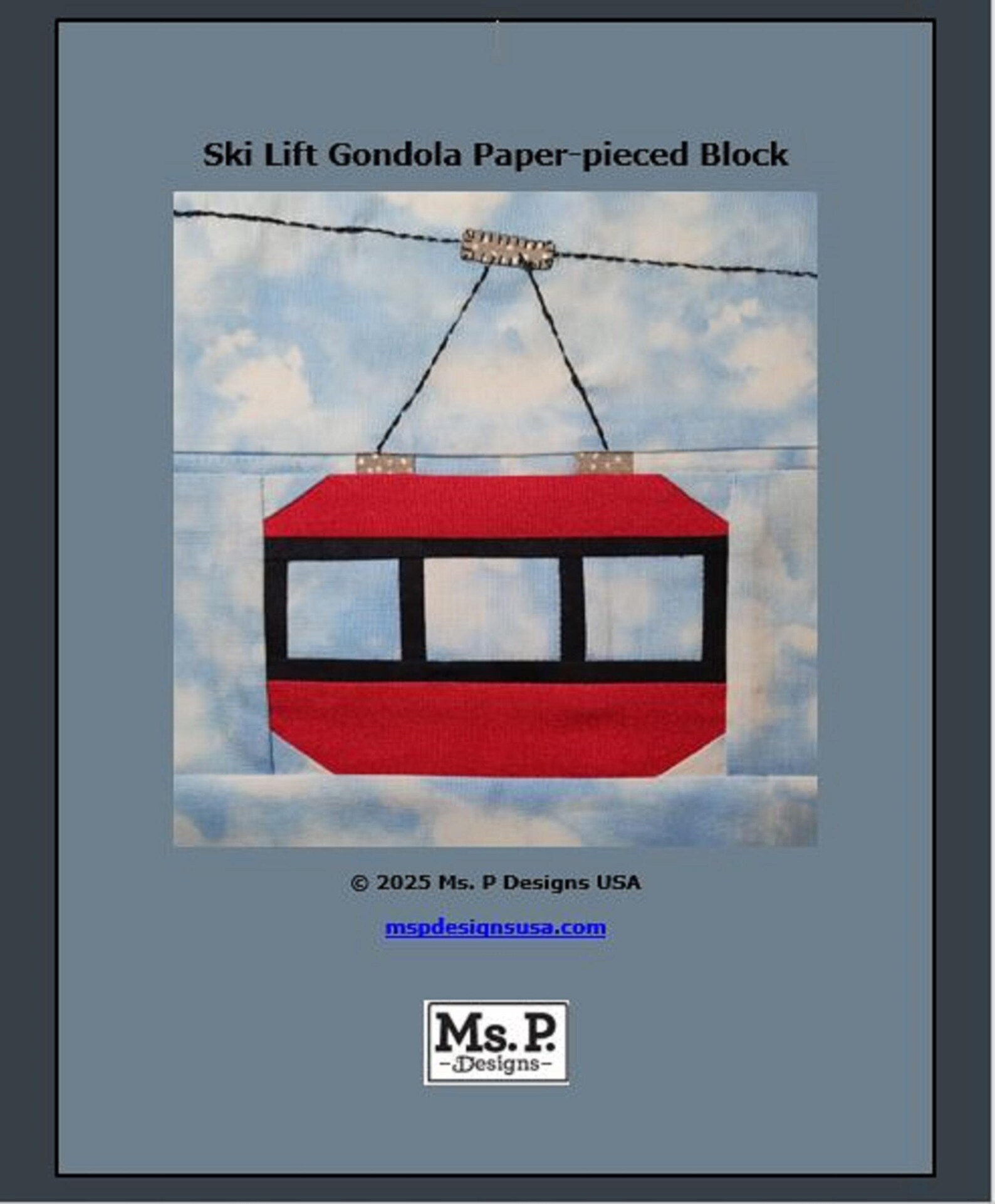 Ski Gondola PDF Quilt Block Pattern - Etsy