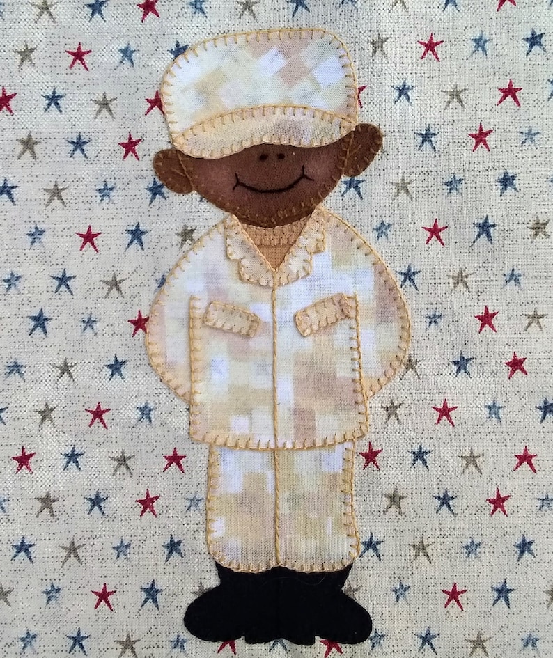 Army soldier PDF quilt block pattern | Etsy