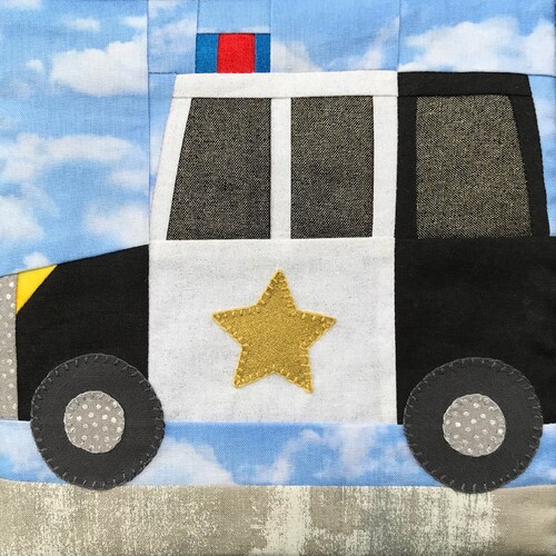 Police Car PDF Quilt Block Pattern - Etsy