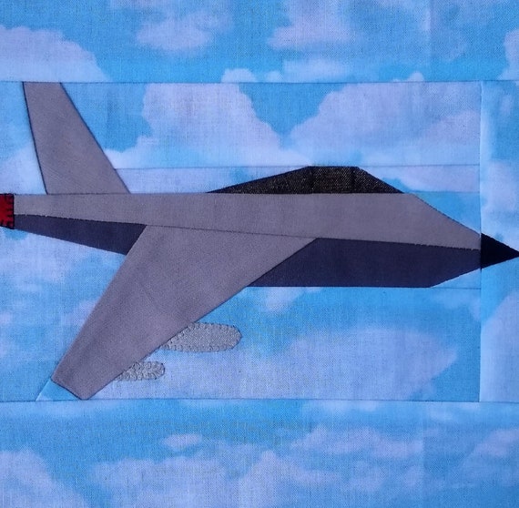 Military Fighter Jet PDF Quilt Block Pattern - Etsy