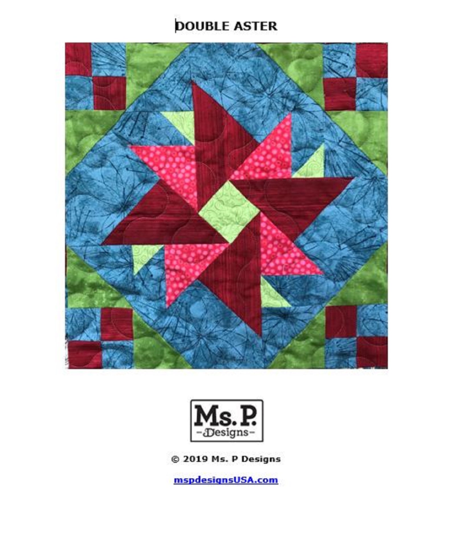 Double Aster PDF Pieced Quilt Block Pattern | Etsy Canada