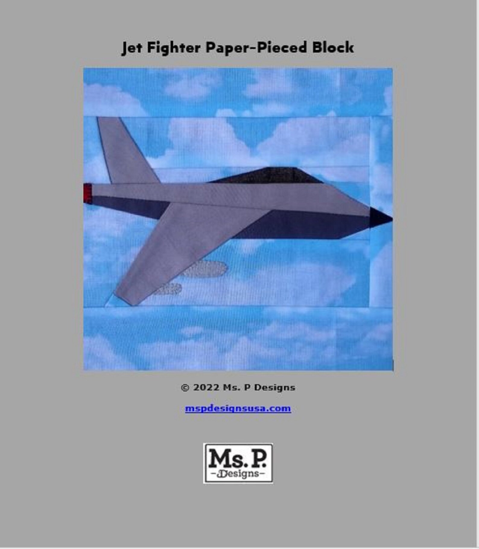 Military Fighter Jet PDF Quilt Block Pattern - Etsy