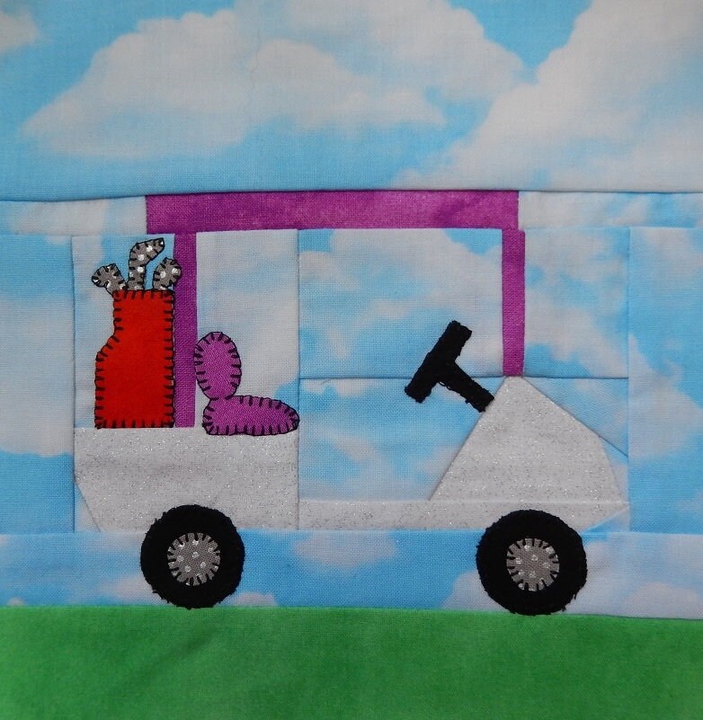 Golf Cart PDF Quilt Block Pattern - Etsy Canada