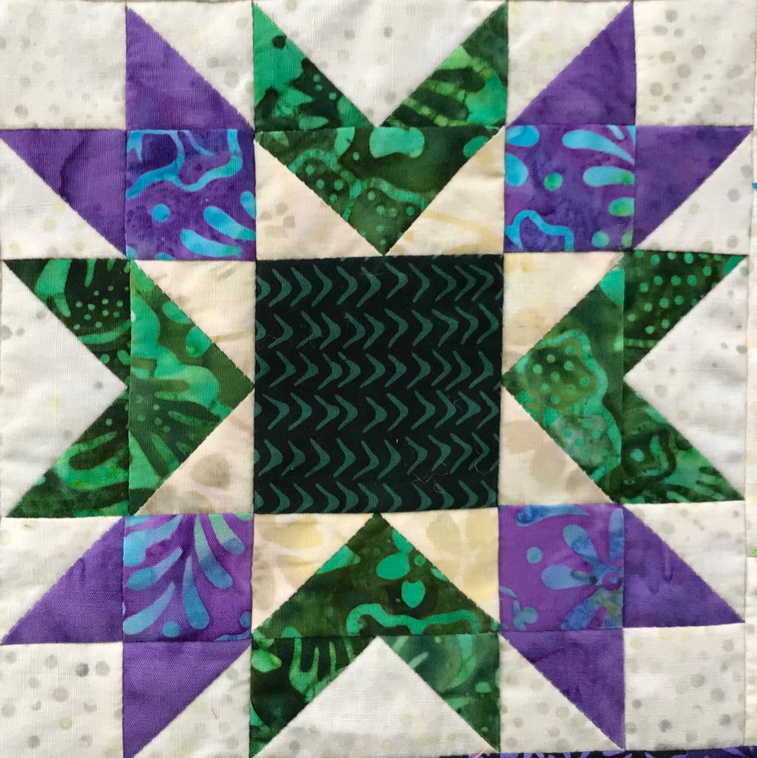 Blueberry Pie PDF Pieced Quilt Block Pattern - Etsy