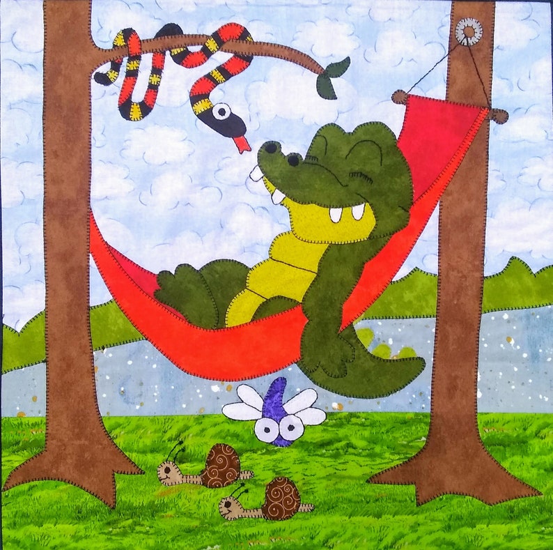 Swamp Creatures PDF Quilt Pattern swamp Thang - Etsy
