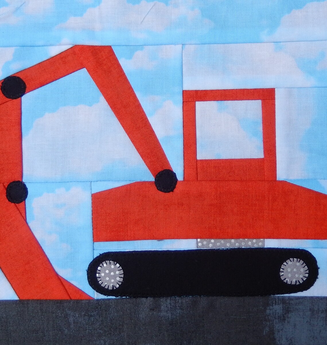 Excavator or Diggerpdf Quilt Block Pattern - Etsy