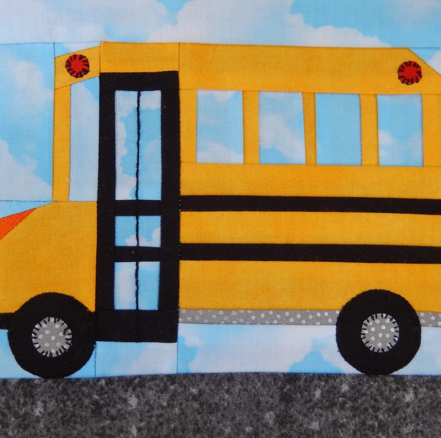 School Bus PDF Quilt Block Pattern - Etsy
