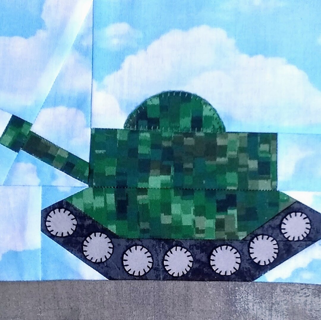 Military Tank PDF Quilt Block Pattern - Etsy