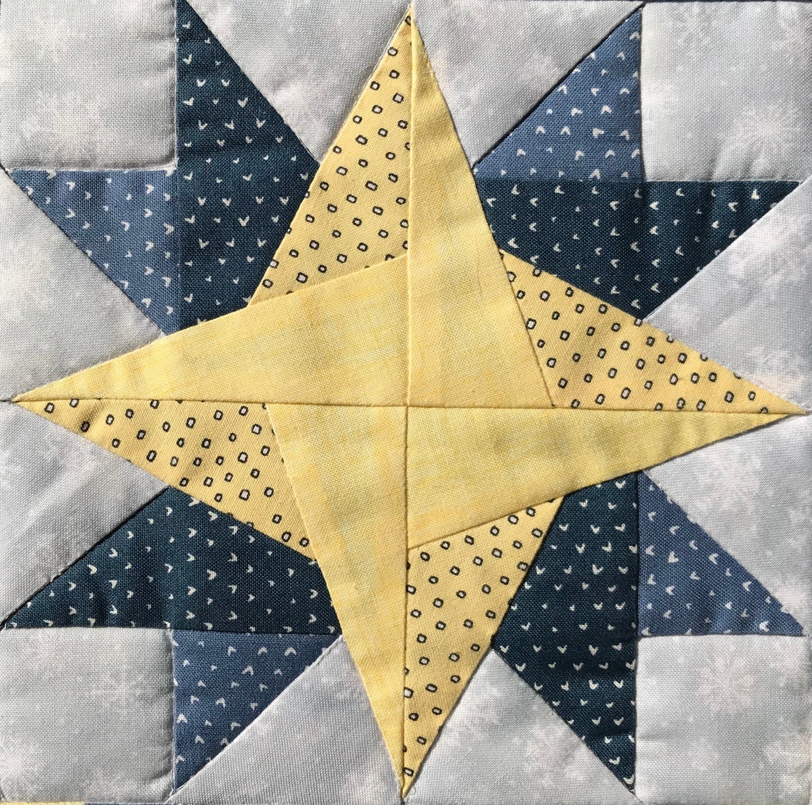 North Star PDF Quilt Block Pattern - Etsy